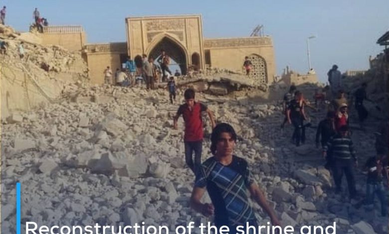 Reconstruction of the shrine and mosque of the Prophet Yunus, peace be ...