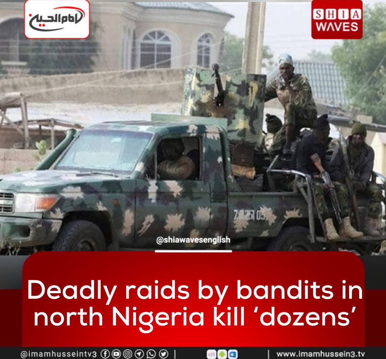Deadly raids by bandits in north Nigeria kill ‘dozens’ - Shia Waves