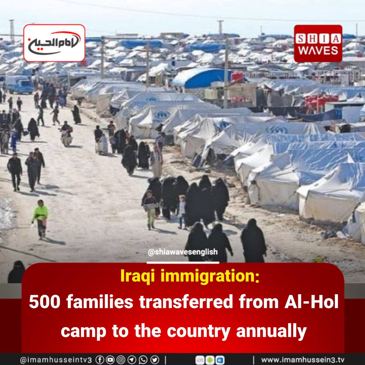 Iraqi immigration: 500 families transferred from Al-Hol camp to the ...
