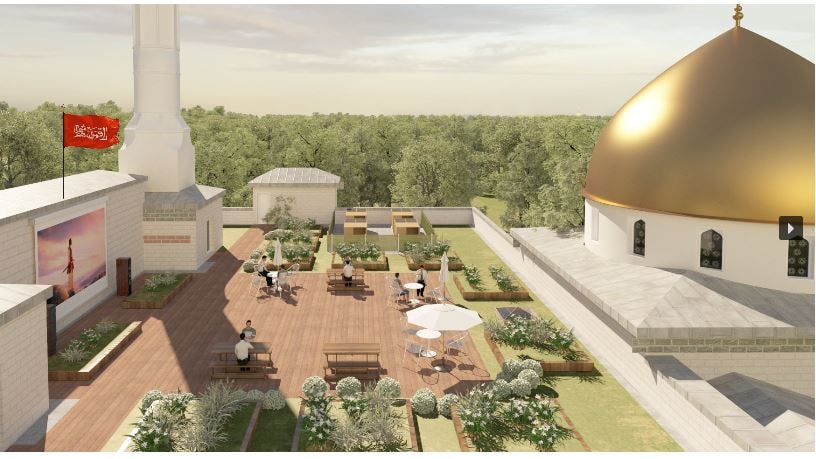 Finishing touches on the construction of Imam Al-Asr Mosque in ...