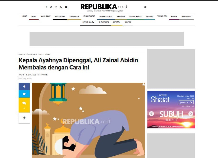 Indonesian newspaper recalls painful tragedy of Karbala - Shia Waves