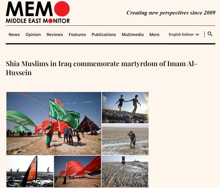 "Middle East Monitor" releases captivating photos of Arabeen pilgrims ...