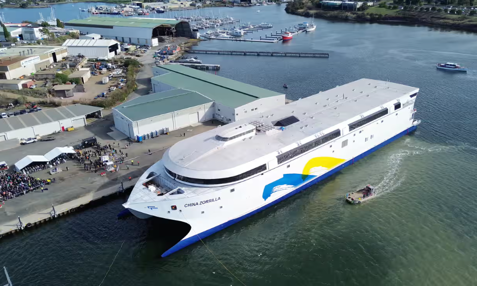 ‘World’s largest’ electric ship measuring 130 metres launched by Incat ...